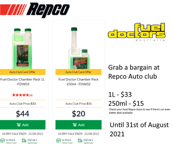 Repco Deal August 2021 | Fuel Doctors